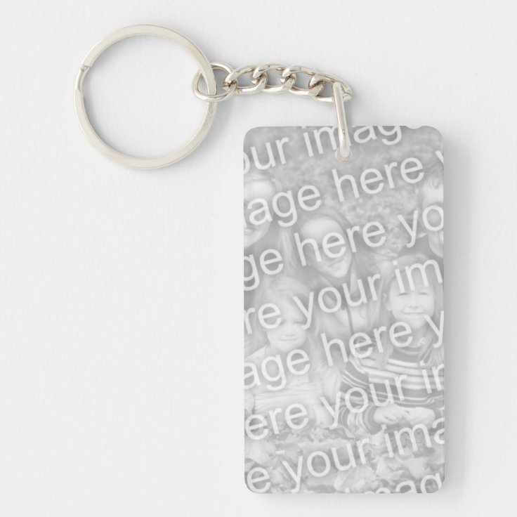 Double sided photo keychain | Image on two sides | Zazzle