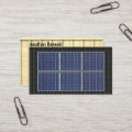 Double-Sided Rooftop Solar Energy Black Roof Business Card | Zazzle