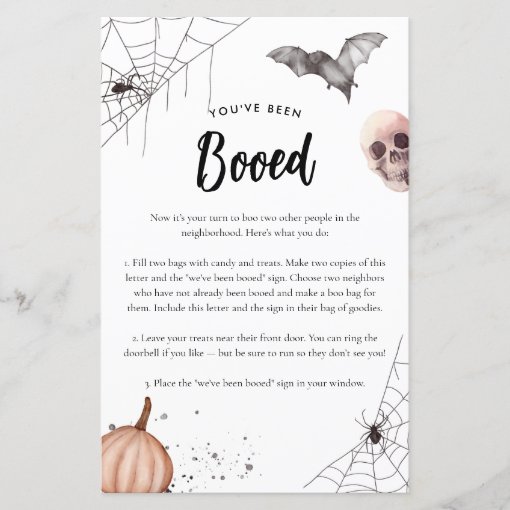 Double Sided You've Been Booed Halloween Game | Zazzle