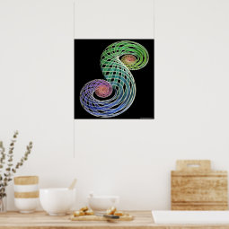 Double Spiral Poster | Zazzle