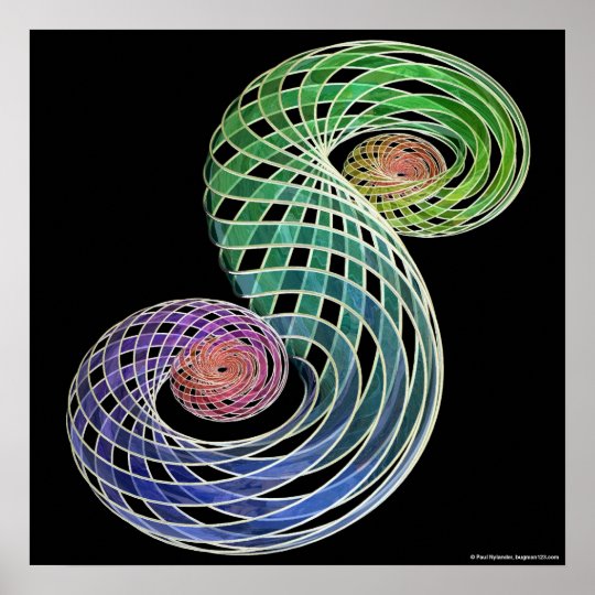 Double Spiral Poster | Zazzle.com