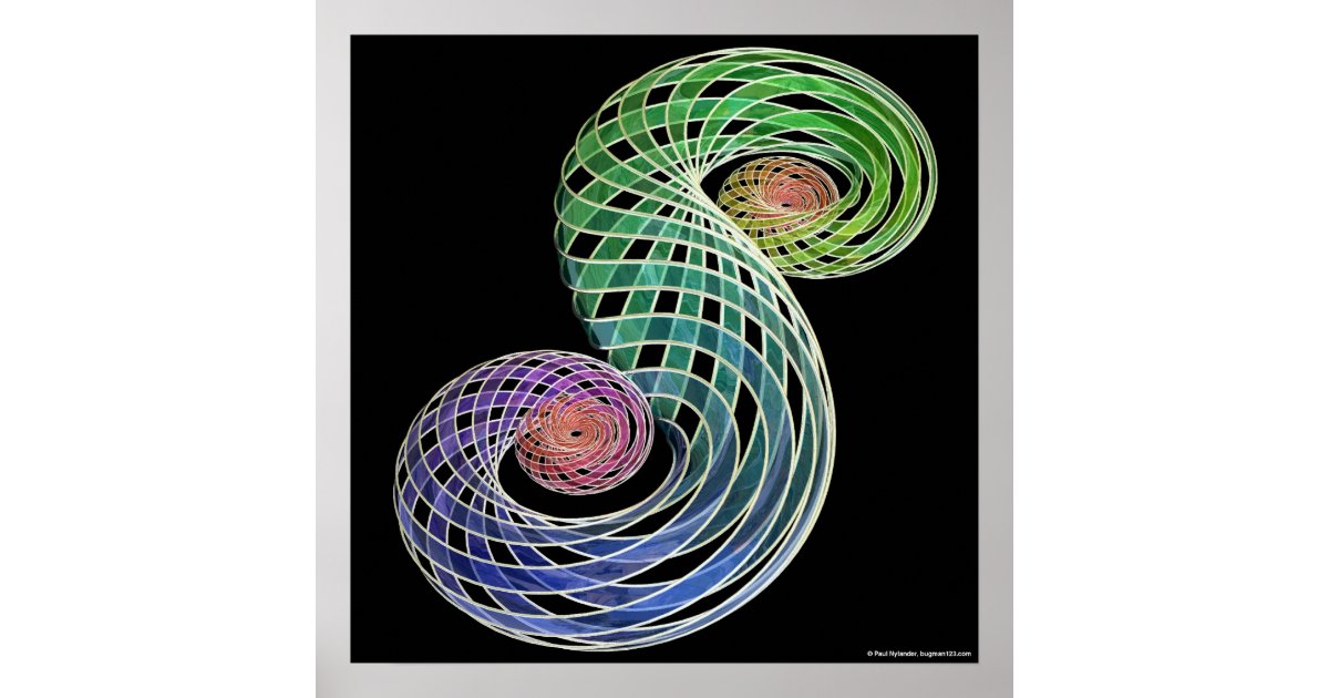 Double Spiral Poster | Zazzle