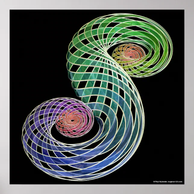 Double Spiral Poster | Zazzle
