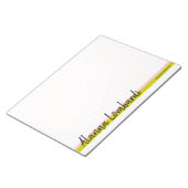 Double Stripe Script Grid Memo Pad | Zazzle