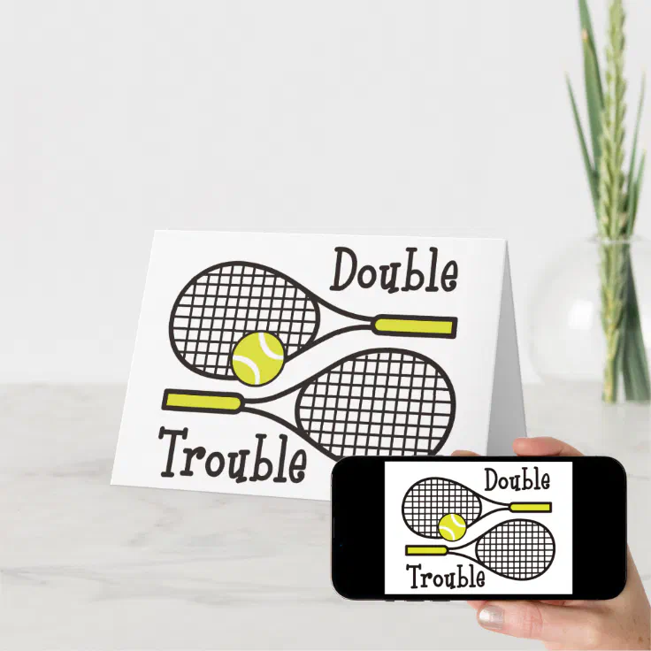Double Trouble Card | Zazzle