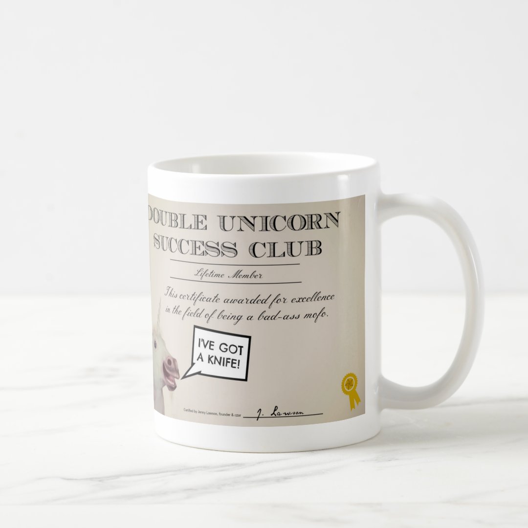 Double Unicorn Success Club Mug. Drink awesome. Coffee Mug | Zazzle