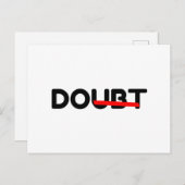 DOUBT, DO POSTCARD | Zazzle