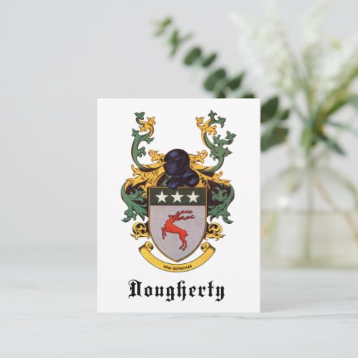 Dougherty Coat of Arms Postcard | Zazzle