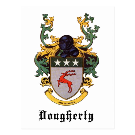 Dougherty Coat of Arms Postcard | Zazzle.com