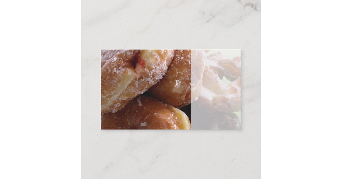 doughnut assortment business card | Zazzle