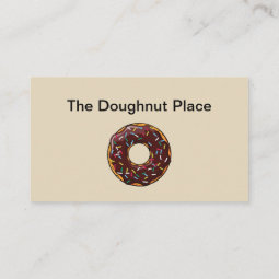 Doughnut Shop Design Business Card | Zazzle