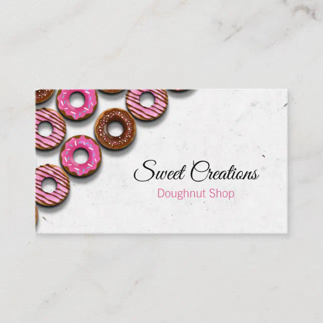 Doughnut Shop - Donut Shop Business Card | Zazzle