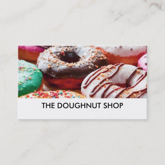 Doughnut Shop Image Businesscards Business Card | Zazzle.com