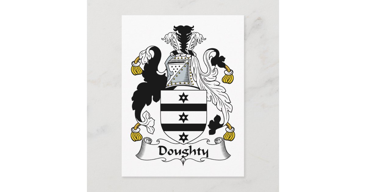 Doughty Family Crest Postcard | Zazzle