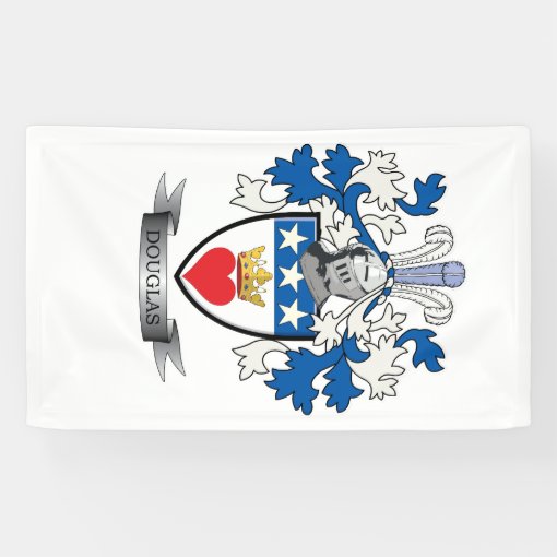 Douglas Family Crest Coat of Arms Banner | Zazzle