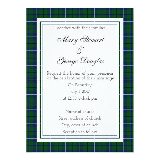 Douglas Scottish Wedding Invitation | Zazzle.com