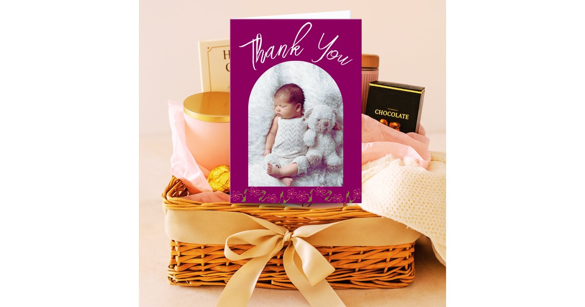 Doula Photo Card with Newborn | Personalized Birth | Zazzle