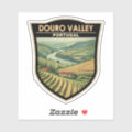 Douro Valley Portugal Travel Art Vintage Sticker | Zazzle