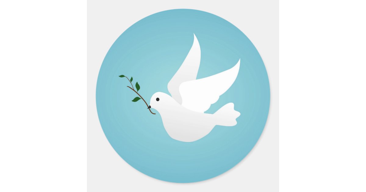 Dove Classic Round Sticker | Zazzle