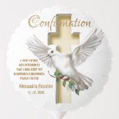 Dove Cross Confirmation Scripture Verse Balloon | Zazzle