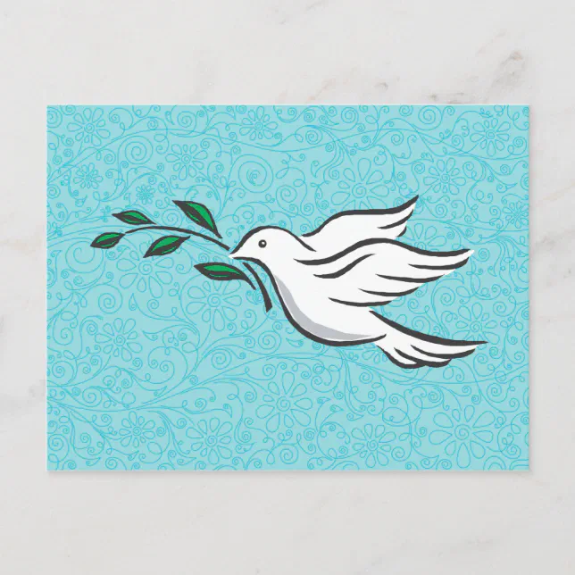 Dove designs postcard | Zazzle