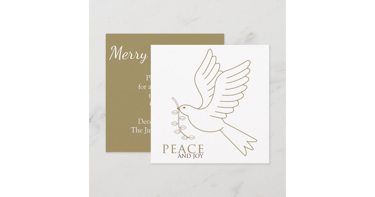 Dove of peace invitation | Zazzle