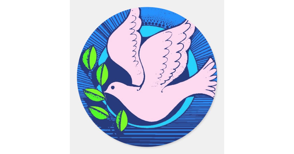 DOVE OF PEACE STICKER | Zazzle