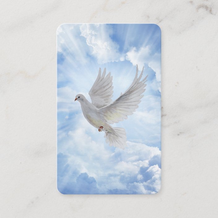 Dove Prayer Card - After Glow | Zazzle