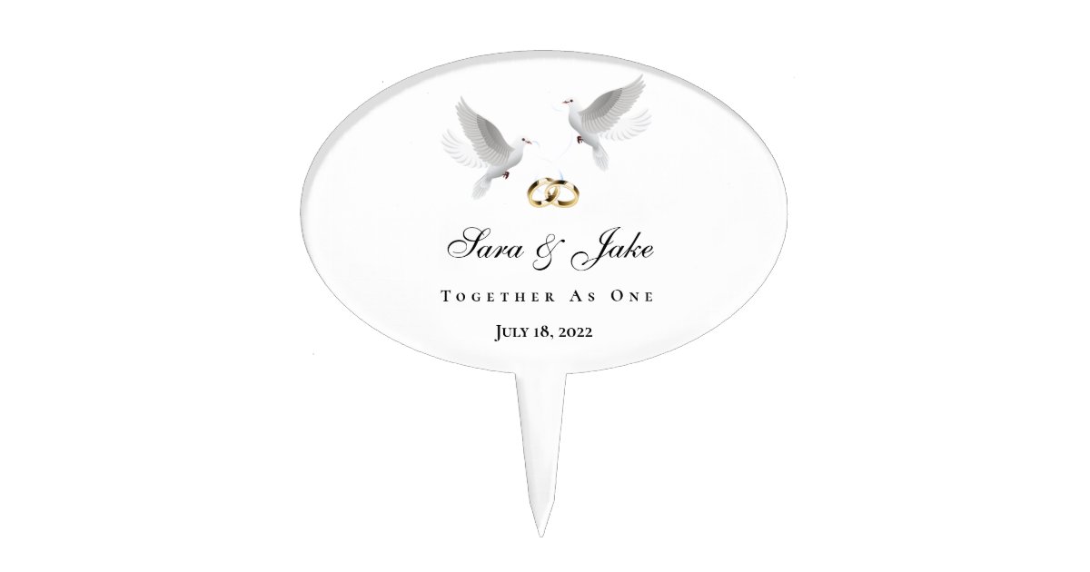 Doves Cake Topper | Zazzle