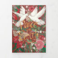 Doves Peace on Earth Christmas Photo Holiday Card | Zazzle