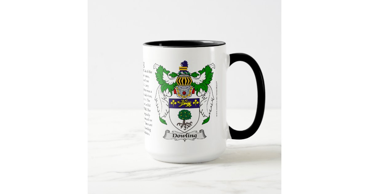 Dowling Family Coat of Arms Mug | Zazzle