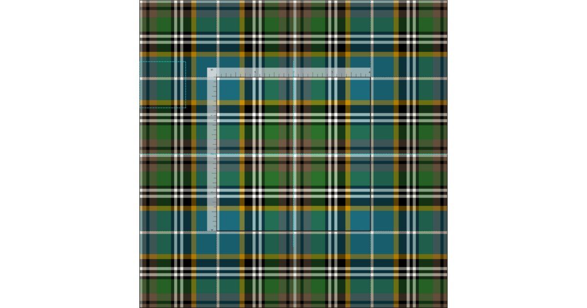 Dowling Tartan Pattern Blue Irish Plaid Fabric | Zazzle