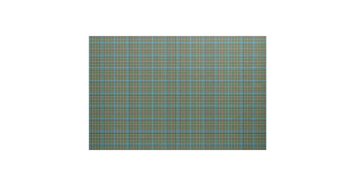 Dowling Tartan Pattern Blue Irish Plaid Fabric | Zazzle