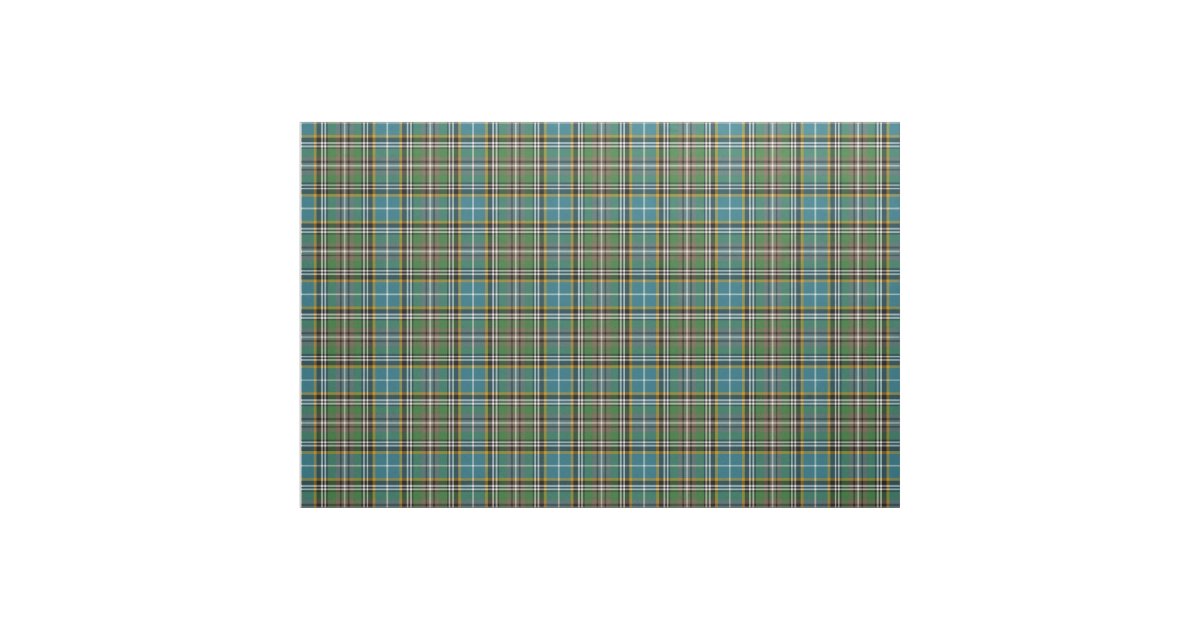 Dowling Tartan Pattern Blue Irish Plaid Fabric | Zazzle