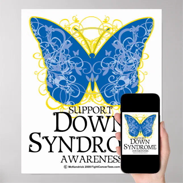 Down Syndrome Butterfly Poster | Zazzle