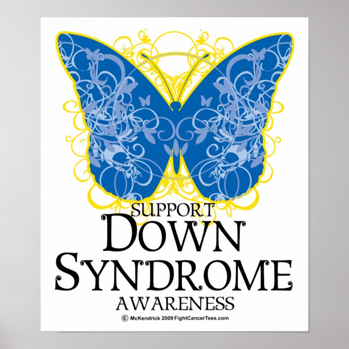 Down Syndrome Butterfly Poster | Zazzle.com