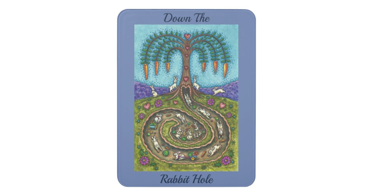 DOWN THE RABBIT HOLE ROOM SIGN | Zazzle