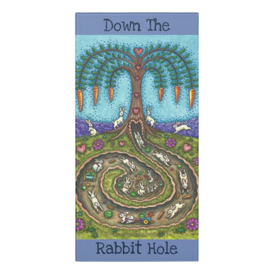 DOWN THE RABBIT HOLE ROOM SIGN | Zazzle.com