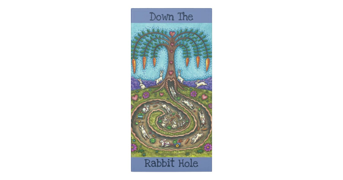 DOWN THE RABBIT HOLE ROOM SIGN | Zazzle