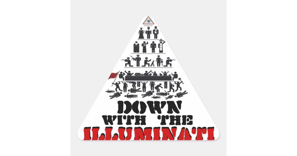 Down with the Illuminati Stickers | Zazzle