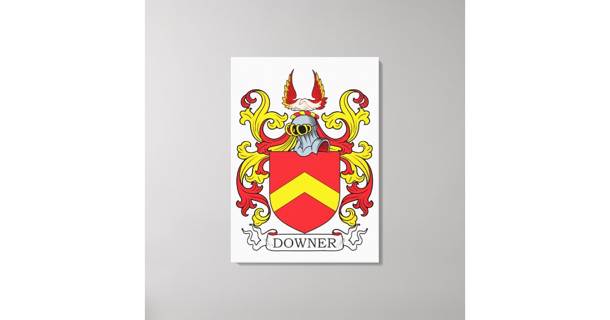 Downer Family Crest Canvas Print | Zazzle
