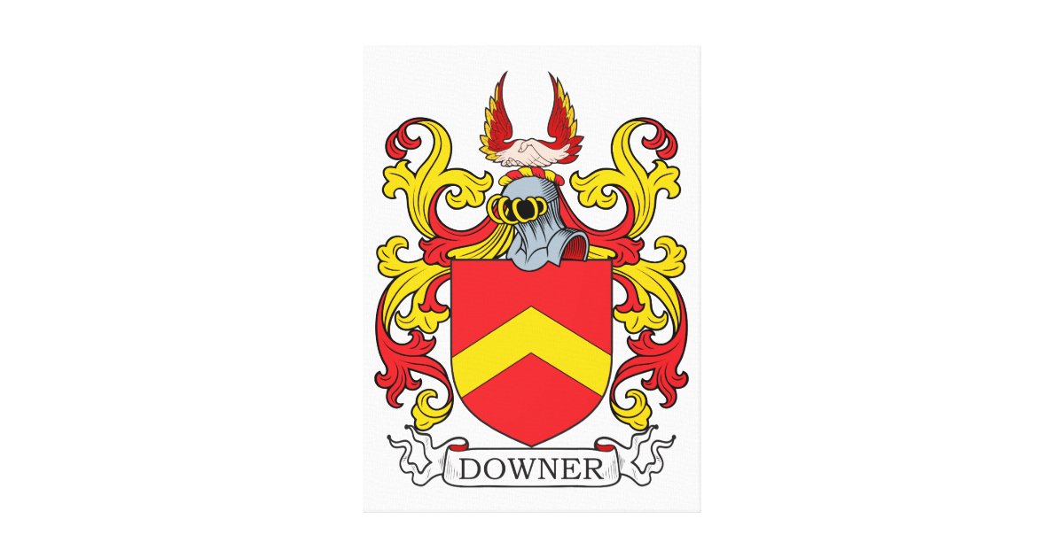 Downer Family Crest Canvas Print | Zazzle