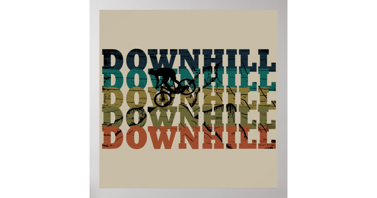 Downhill MTB Poster | Zazzle