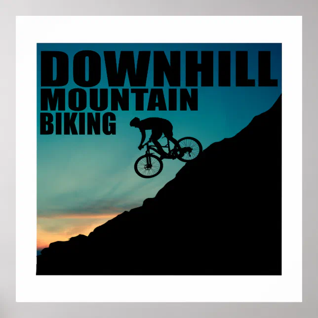 Downhill MTB Poster | Zazzle