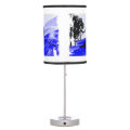 Downhill on Ski Slope ANY COLOR BACKGRND Table Lamp | Zazzle