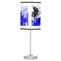 Downhill on Ski Slope ANY COLOR BACKGRND Table Lamp | Zazzle