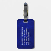 Downhill Snow Ski Blue Luggage Tag | Zazzle
