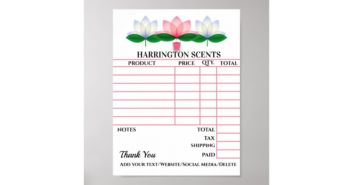 DOWNLOAD Your Invoice Poster | Zazzle