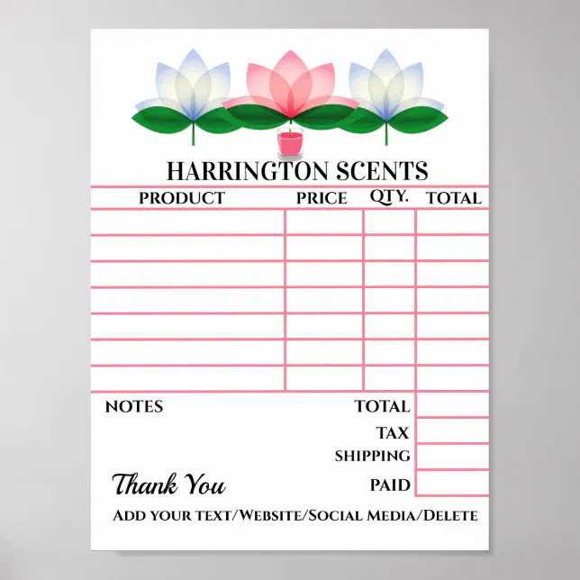 DOWNLOAD Your Invoice Poster | Zazzle