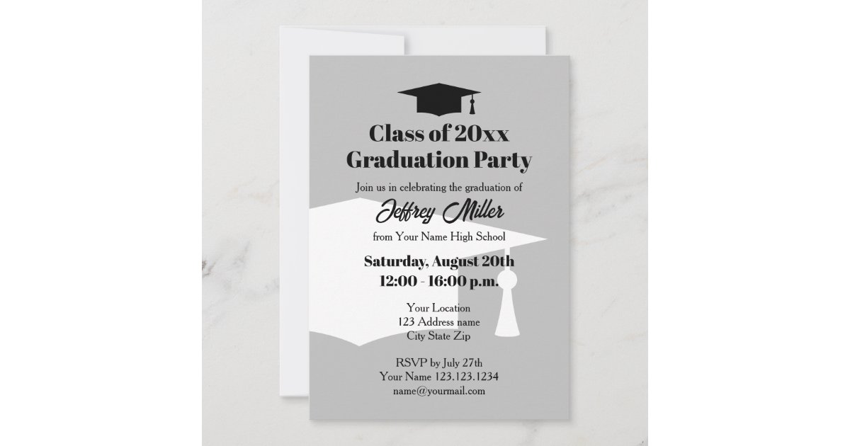 Download your own custom digital graduation party invitation | Zazzle